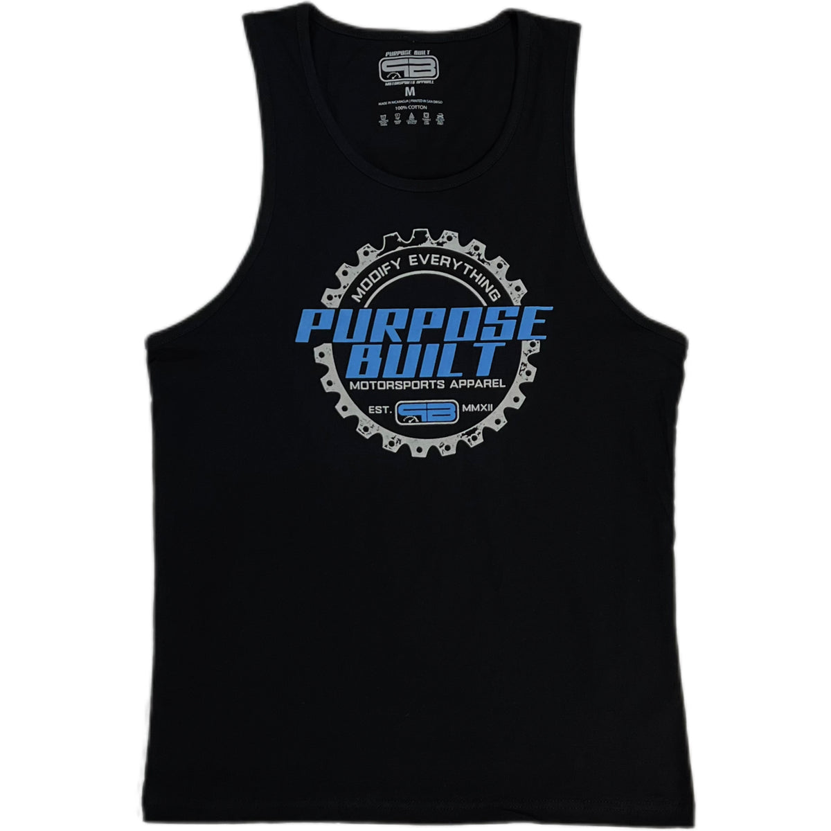 PURPOSE BUILT REDLINE TANK TOP IN BLACK – Purpose Built Motorsports Apparel