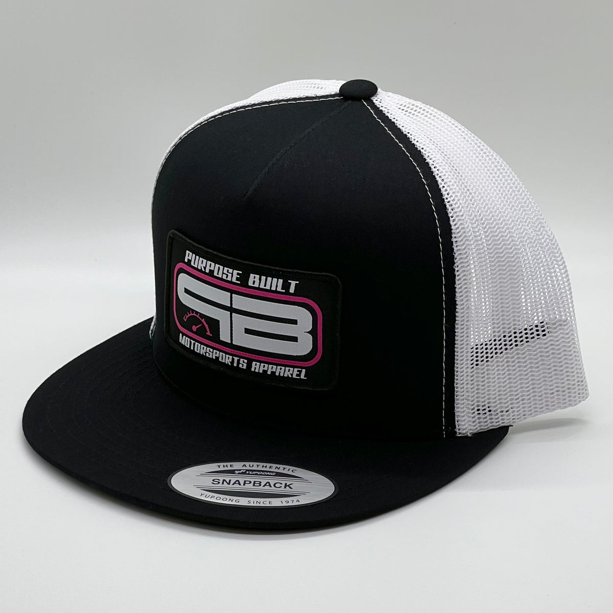 PURPOSE BUILT "LIFESTYLE" TRUCKER SNAPBACK BLACK / WHITE / PINK ...