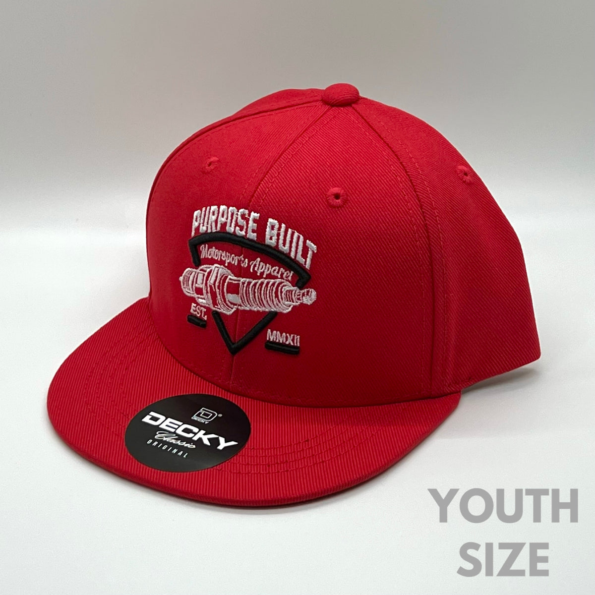 PURPOSE BUILT YOUTH SPARK PLUG SNAPBACK RED / BLACK – Purpose Built ...