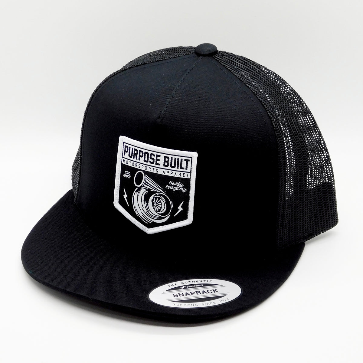 PURPOSE BUILT "SCRAMBLE" SNAPBACK BLACK – Purpose Built Motorsports Apparel